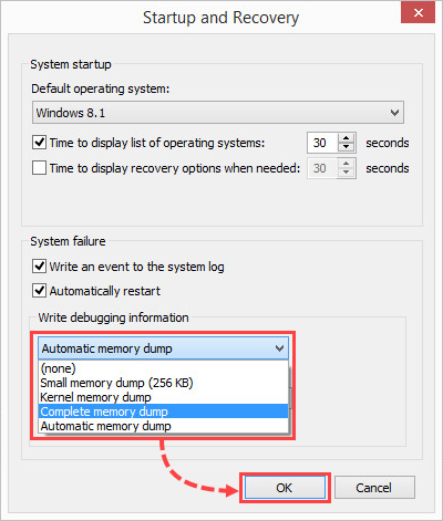 How to get a full memory dump when Windows 7, 8, 8.1, 10, or 11 crashes ...