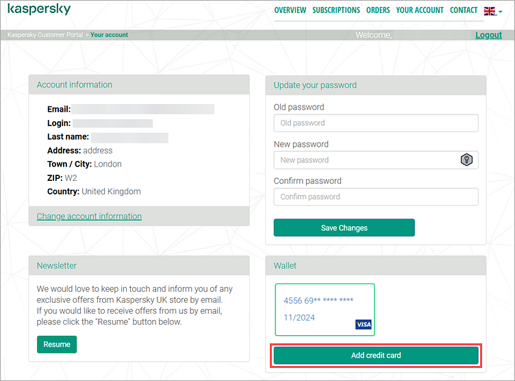 How to change your payment details or email you specified when buying a ...