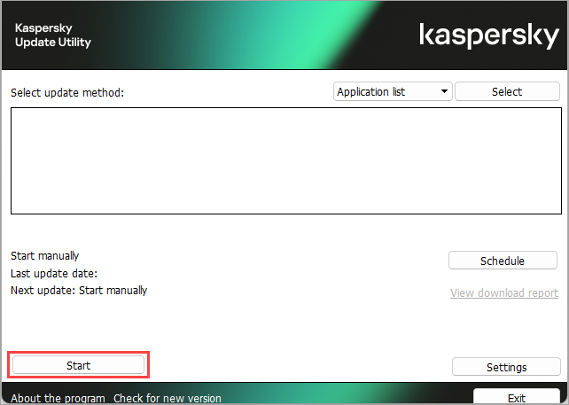 How to use Kaspersky Update Utility 4 for Linux through GUI