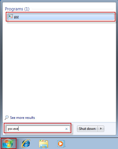 How to get a Problem Steps Recorder log in Windows 7