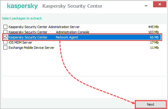 How to download and install Network Agent in Kaspersky Security Center