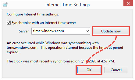 How to fix a system time, date, and time zone in Windows