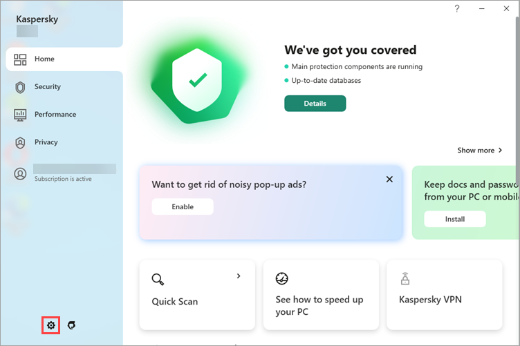 Network connection error when activating a Kaspersky application