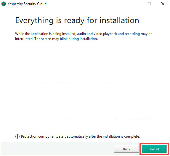 How to install Kaspersky Security Cloud 19