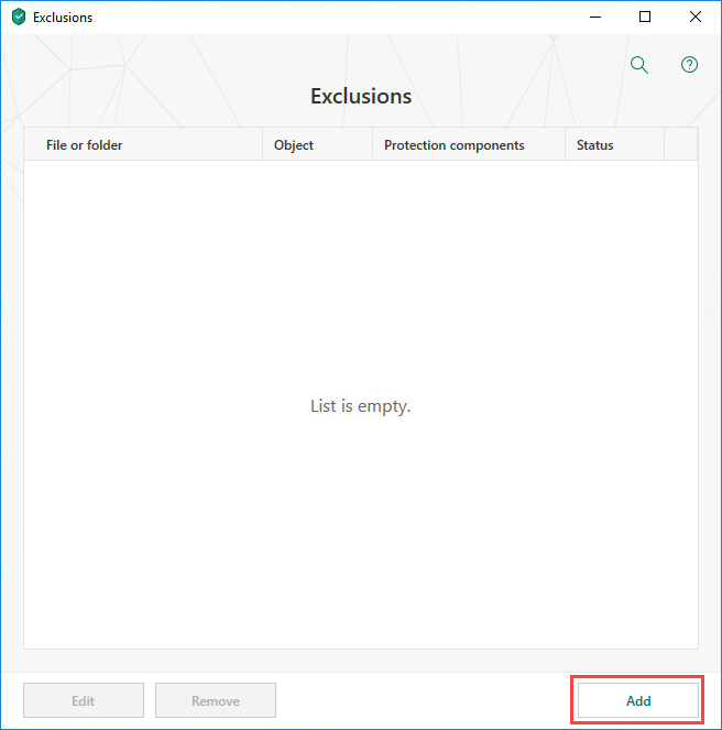 How to exclude a file or application from scan in Kaspersky Security ...