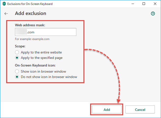 How to protect keyboard input in Kaspersky Total Security 20