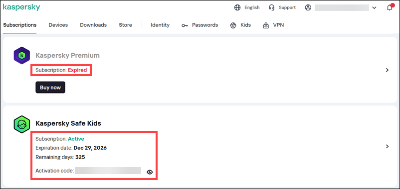 How to check whether your Kaspersky application subscription is activated