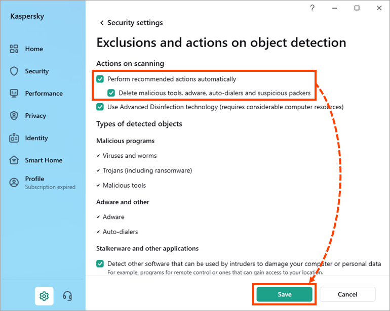 How to remove adware from your browser using Kaspersky applications