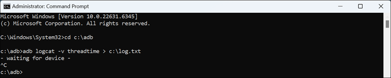 How to get Android smartphone’s event log file