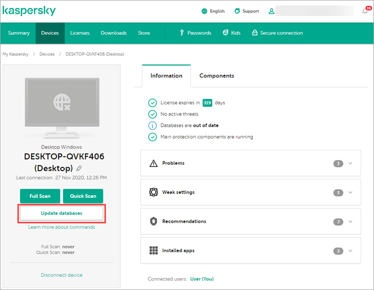 How to remotely manage the protection of your devices using My Kaspersky