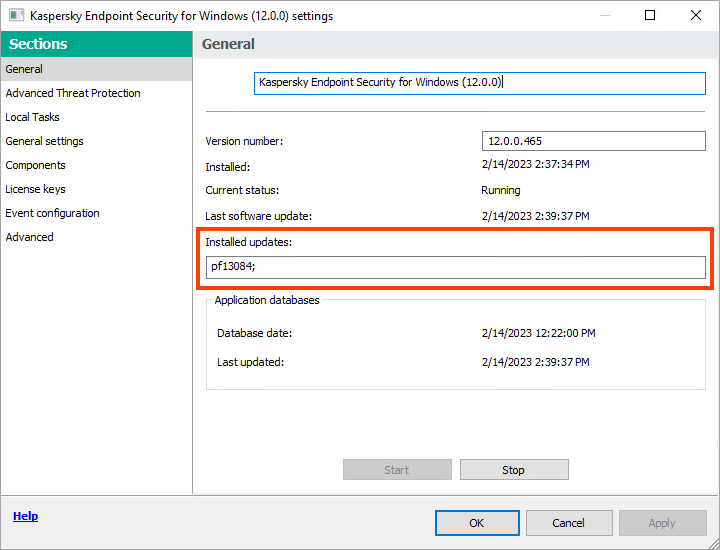 Managing private patches for Kaspersky Endpoint Security for Windows