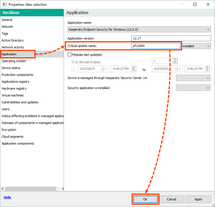 Managing private patches for Kaspersky Endpoint Security for Windows