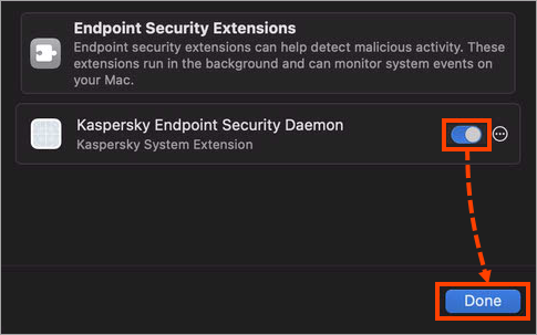 How to enable the system extension required for proper operation of ...