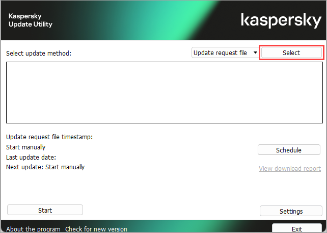 Cómo utilizar Kaspersky Update Utility 4 para Linux a través de la interfaz gráfica de usuario