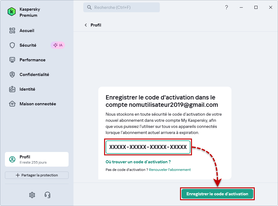 Comment renouveler l'abonnement ou la licence pour une application de ...