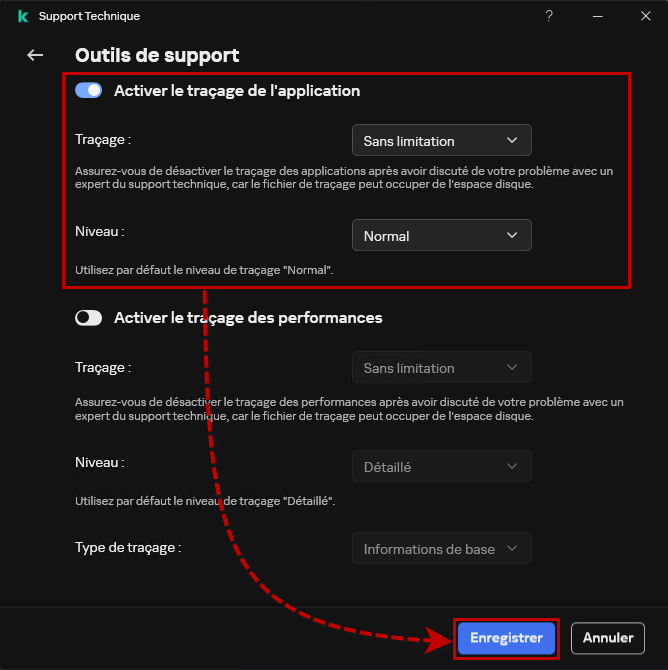 Comment créer les fichiers de traces dans Kaspersky Endpoint Security ...