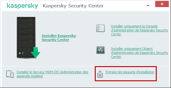 Comment télécharger et installer l'Agent d'administration de Kaspersky Security Center