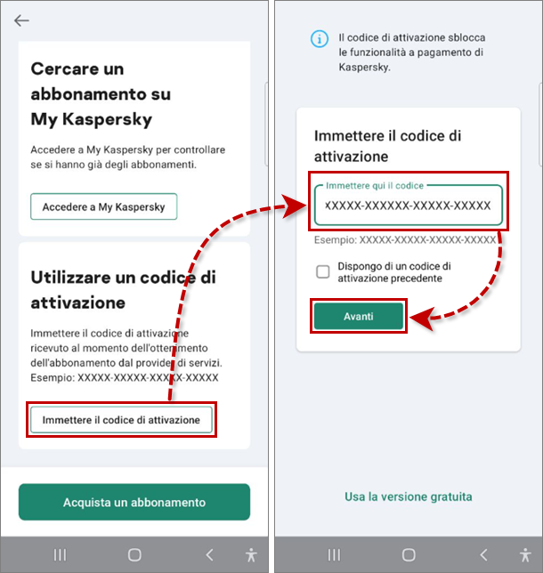 Come installare e attivare le app Kaspersky su Android