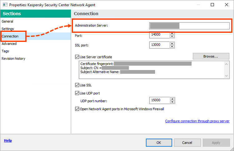 Como alterar o nome do Servidor de Administração do Kaspersky Security ...