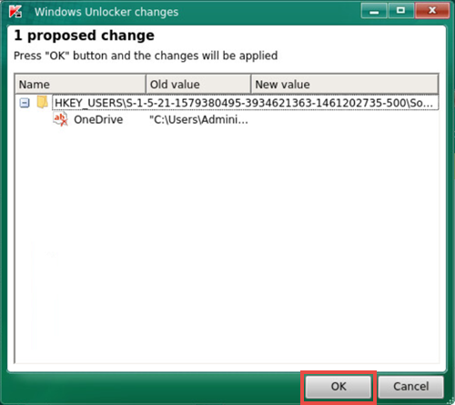 卡巴斯基应急磁盘 18 中的 Windows Unlocker 工具