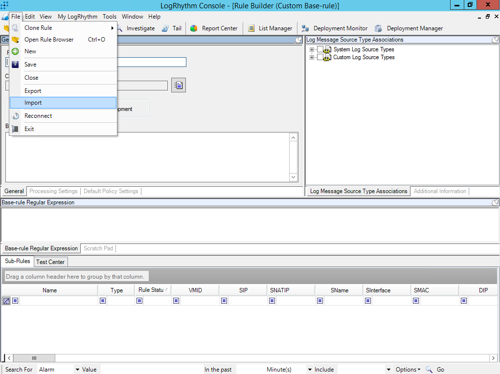 Step 2. Importing Kaspersky CyberTrace rules and events