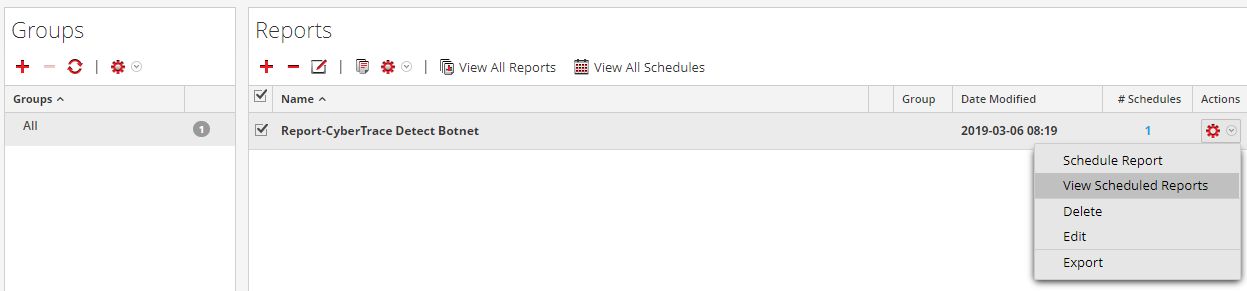Creating and viewing reports
