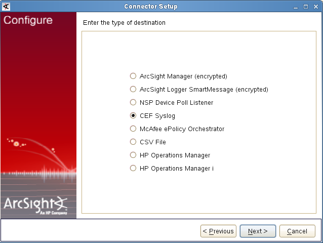 Step 2. Installing ArcSight Forwarding Connector