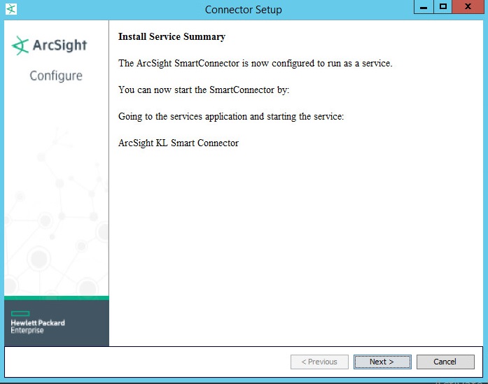 Installing ArcSight SmartConnector (Windows)