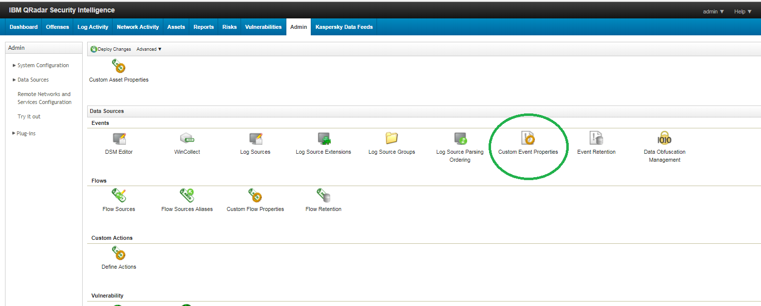 Specifying the log source type