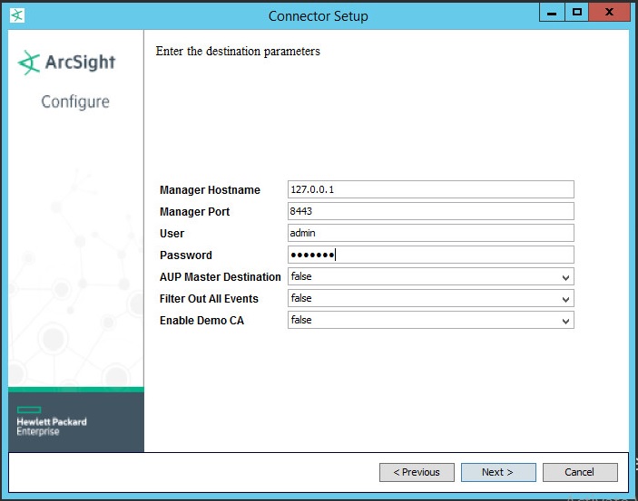 Installing ArcSight SmartConnector (Windows)