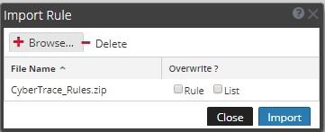 Step 4 (optional). Importing Kaspersky CyberTrace Service rules to RSA ...