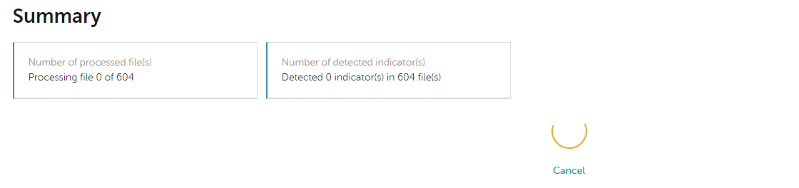 Searching indicators