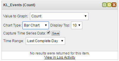 Step 7 (optional). Displaying events in a dashboard