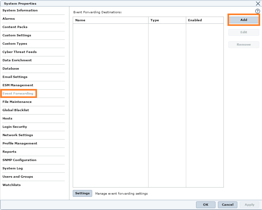 Forwarding events from McAfee Enterprise Security Manager to Kaspersky ...