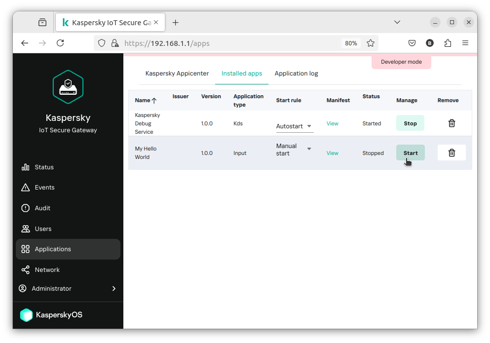 Quick Start. One-hour introduction to the SDK