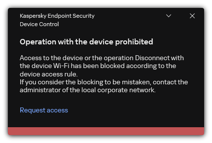 Control of Wi-Fi connections