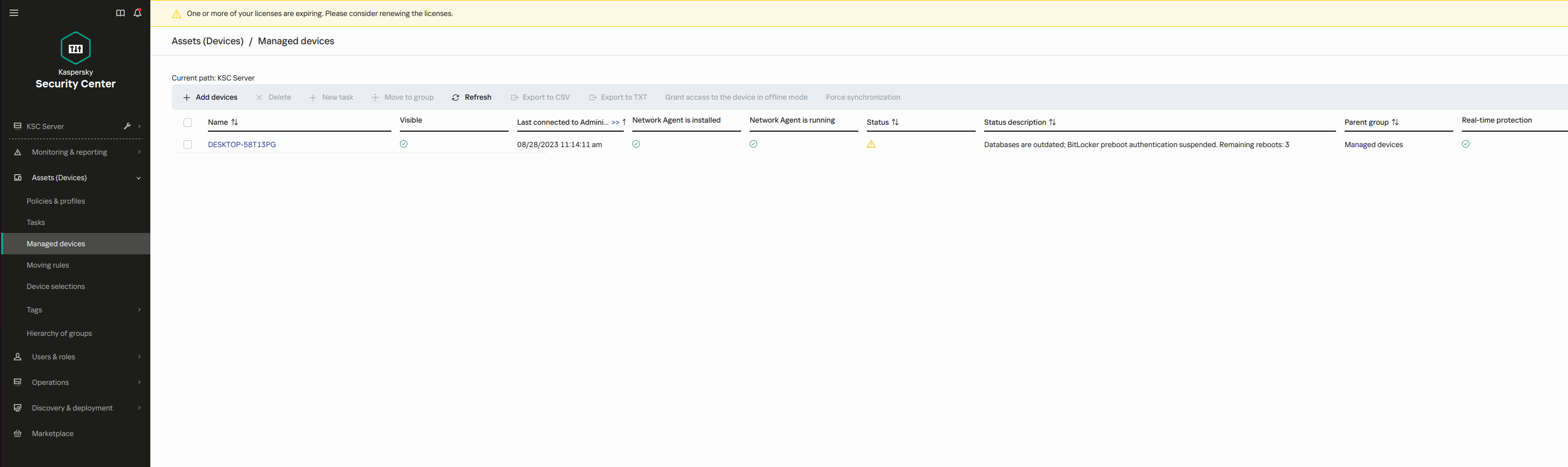 Pausing BitLocker protection to update software