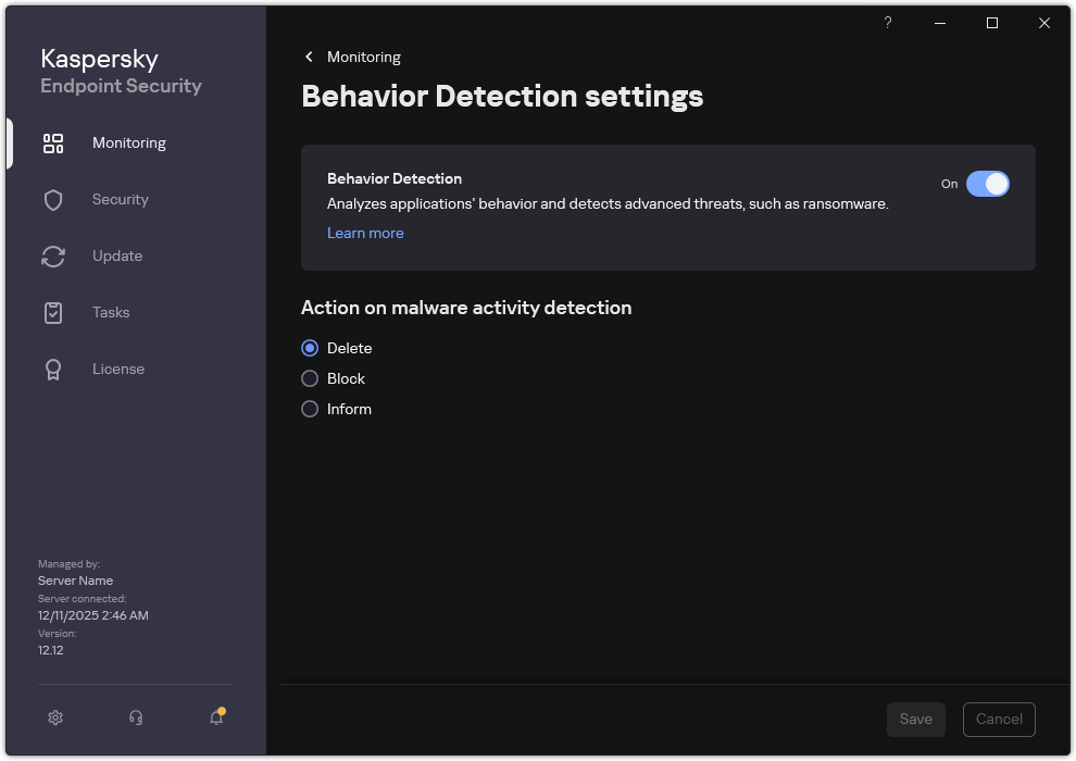 Behavior Detection