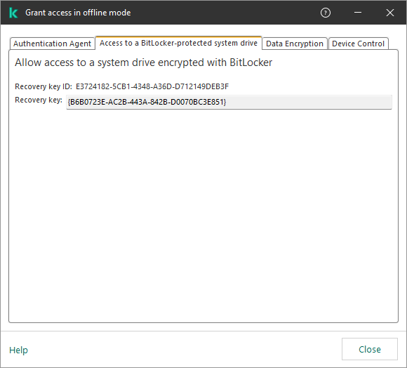 Restoring access to a drive protected by BitLocker