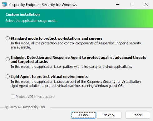 Installing the application locally using the Wizard