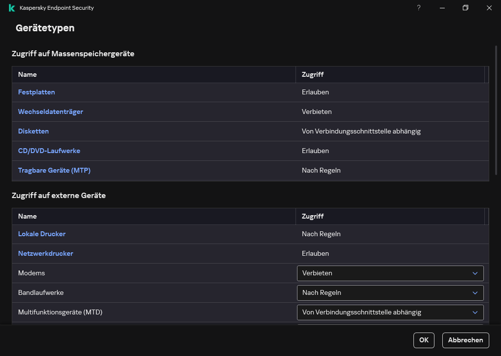 Überwachung der Nutzung von Wechseldatenträgern