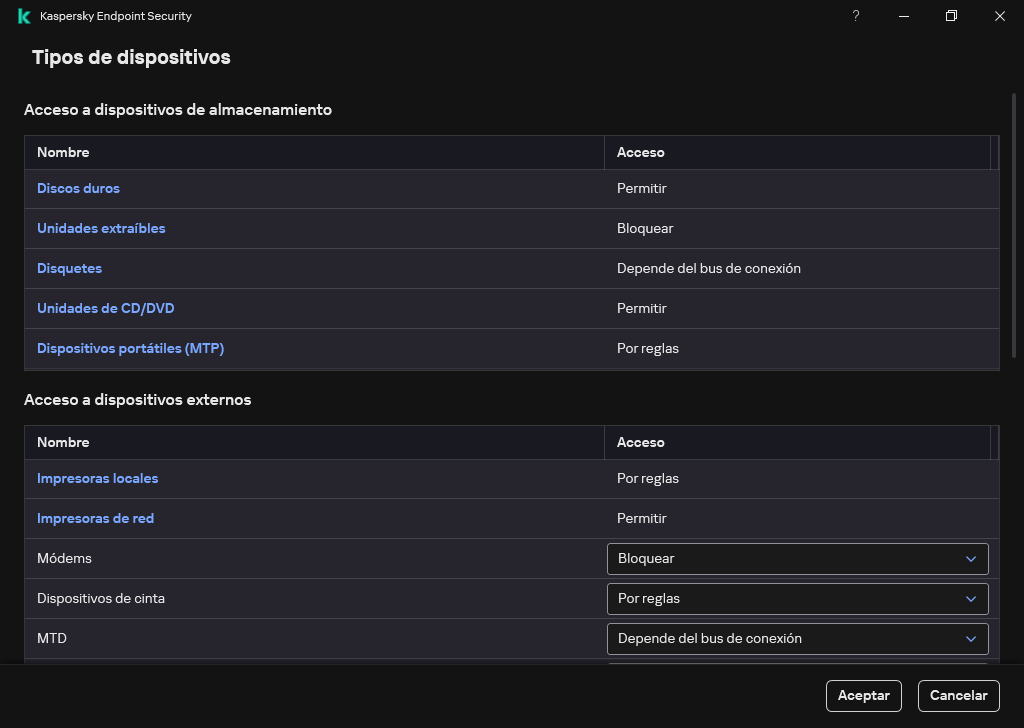 Administrar el acceso a los dispositivos Bluetooth