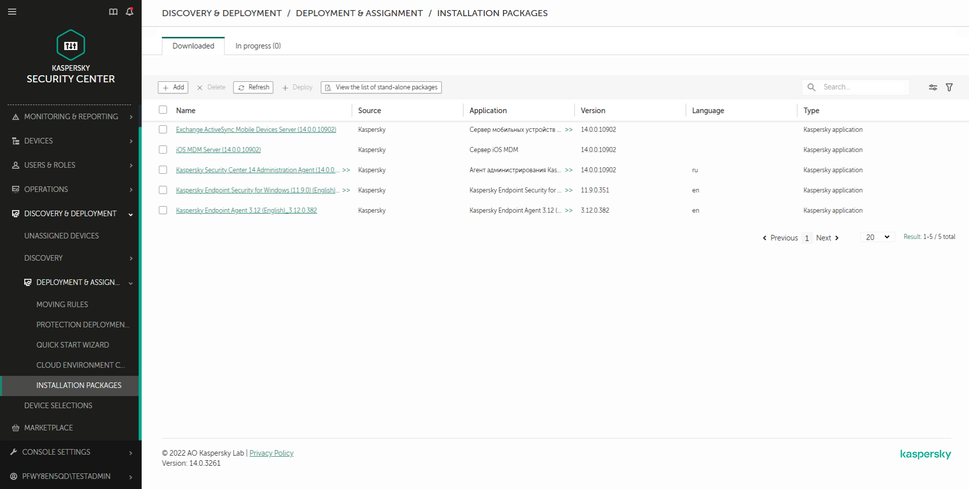 Creating an installation package