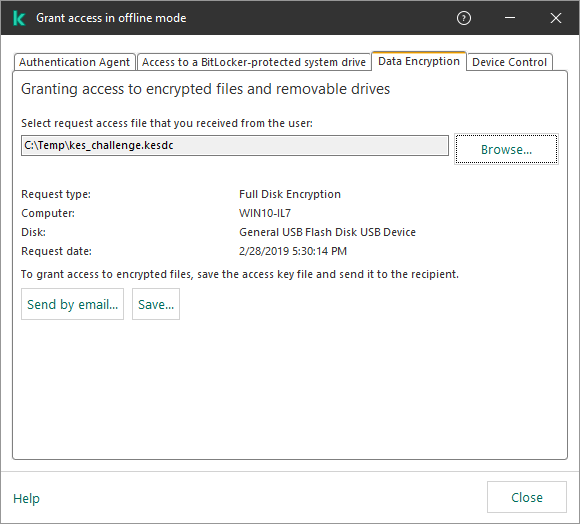 Restoring access to encrypted files