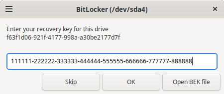 Compatibility with BitLocker