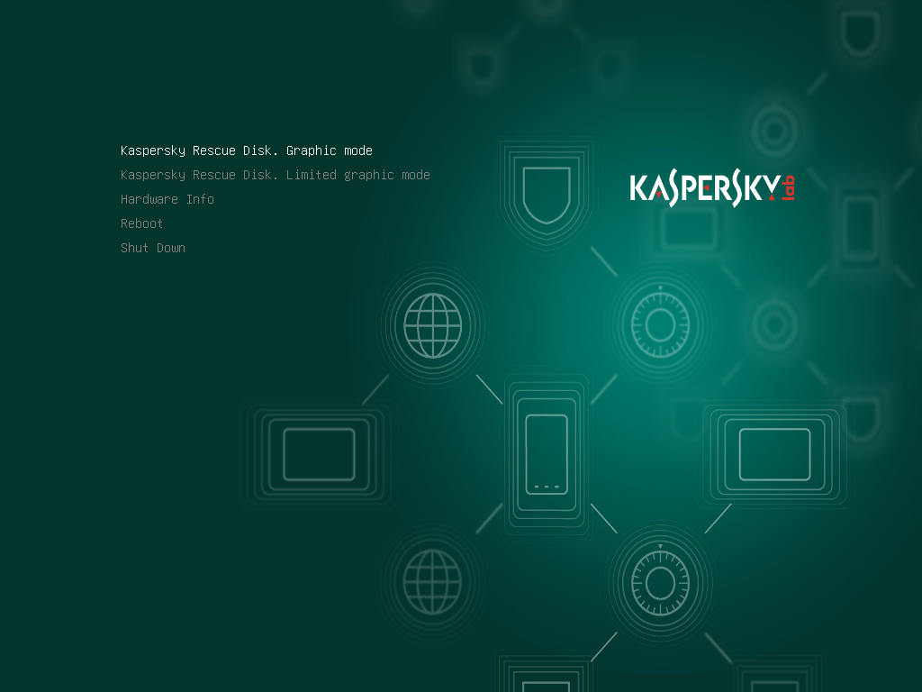 Starting Kaspersky Rescue Tool