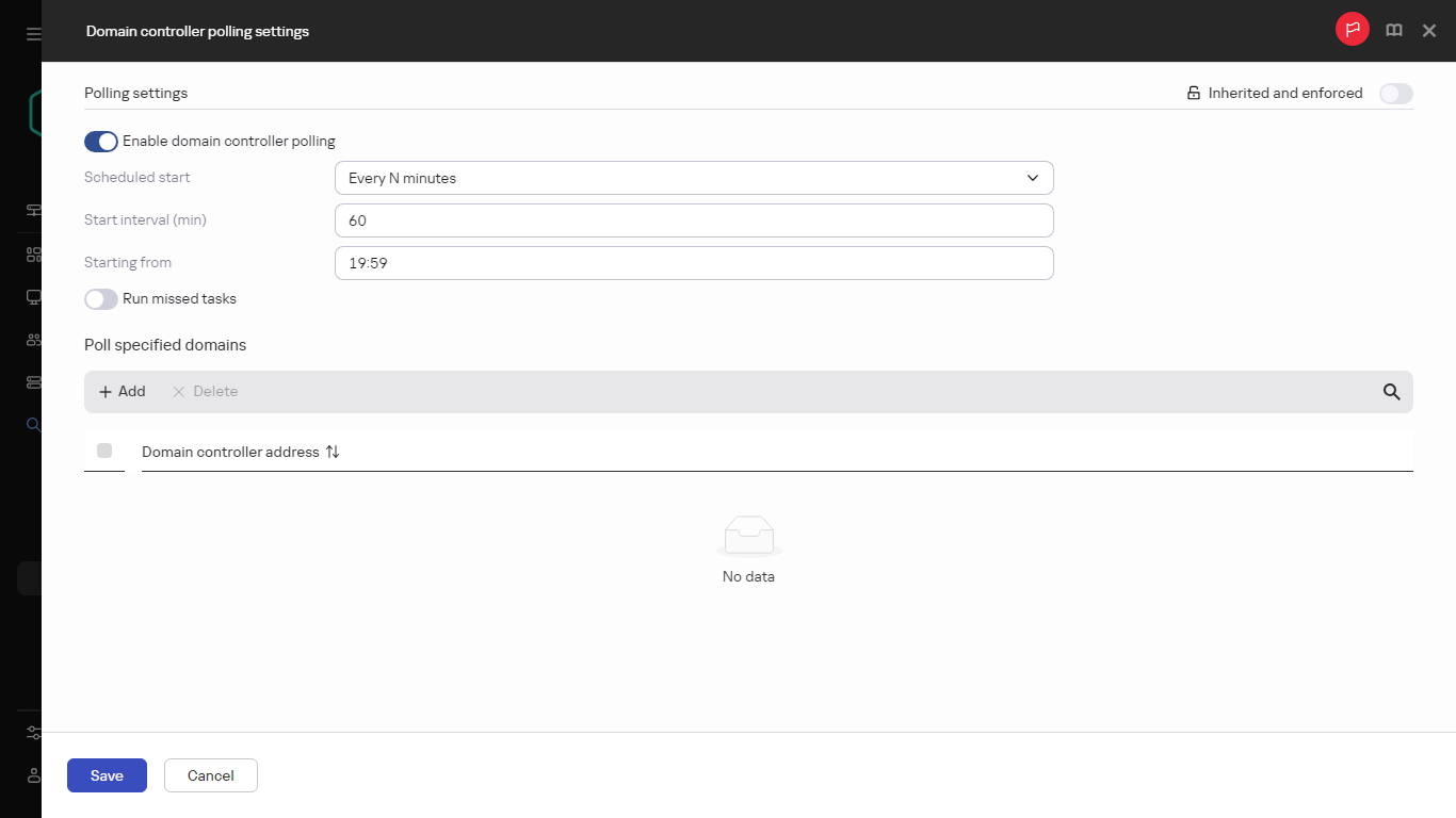 Domain controller polling