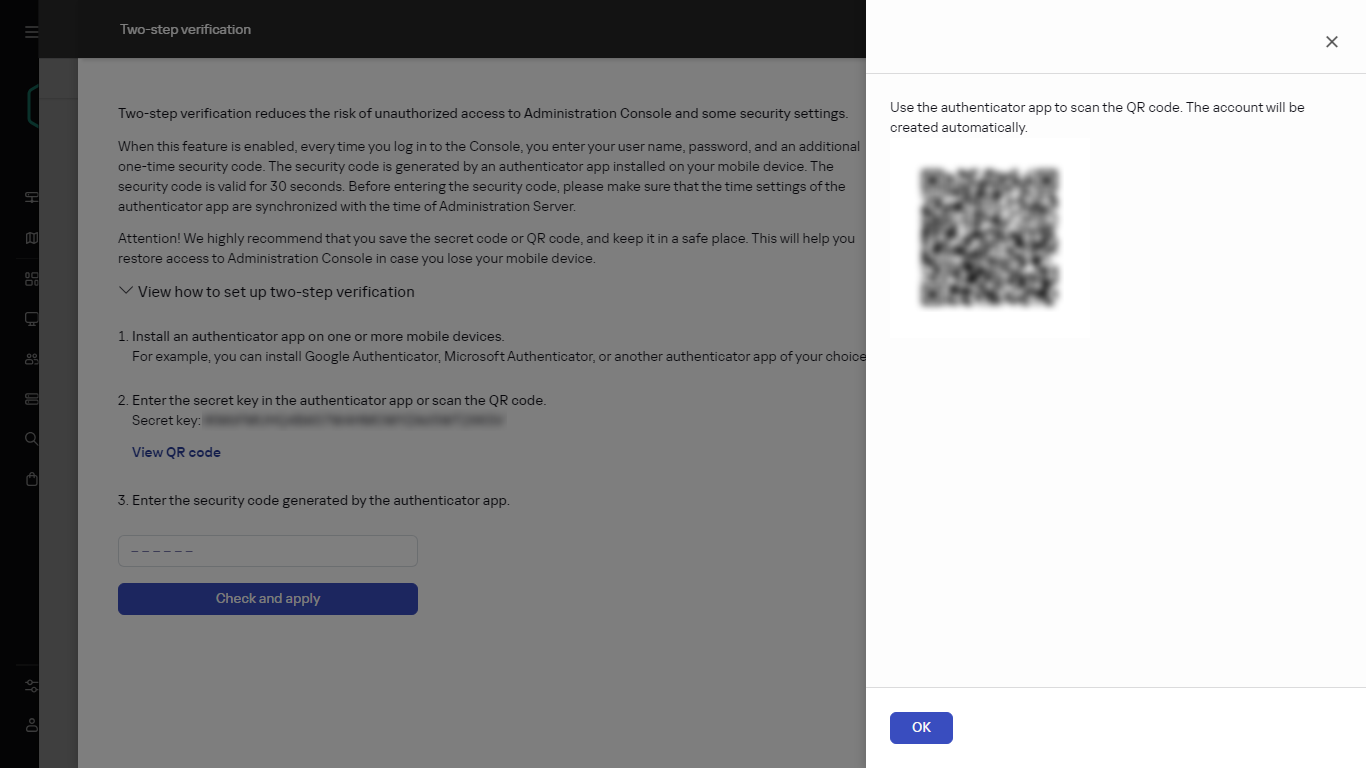 Enabling required two-step verification for all users