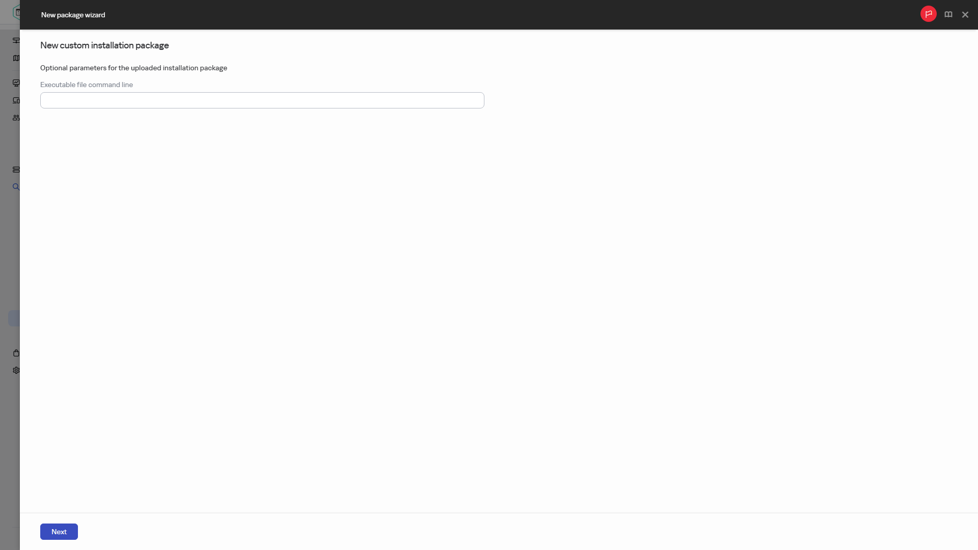 Creating installation packages from a file