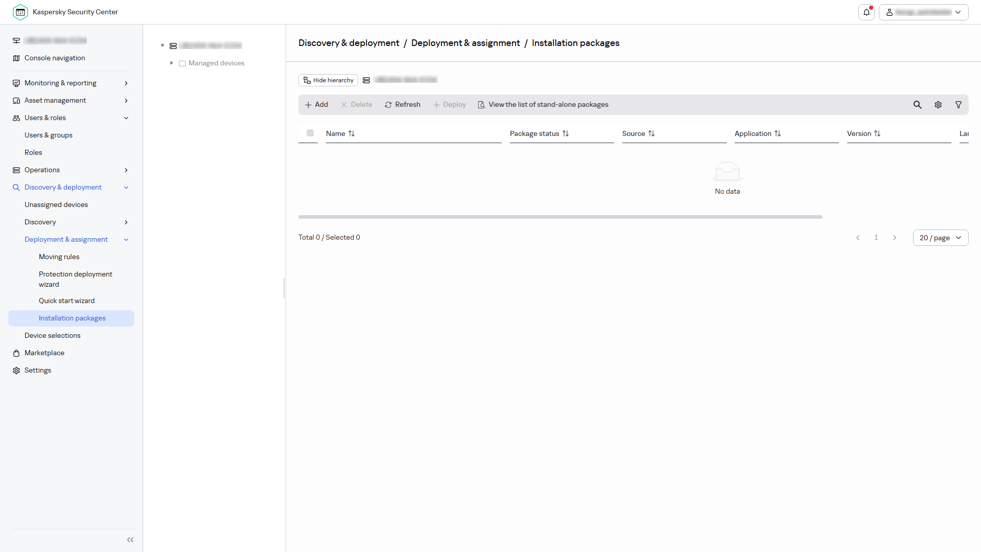 Creating installation packages from a file